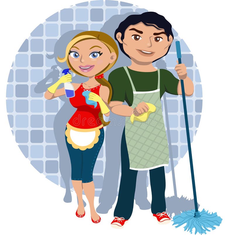 Man Dusting Clipart