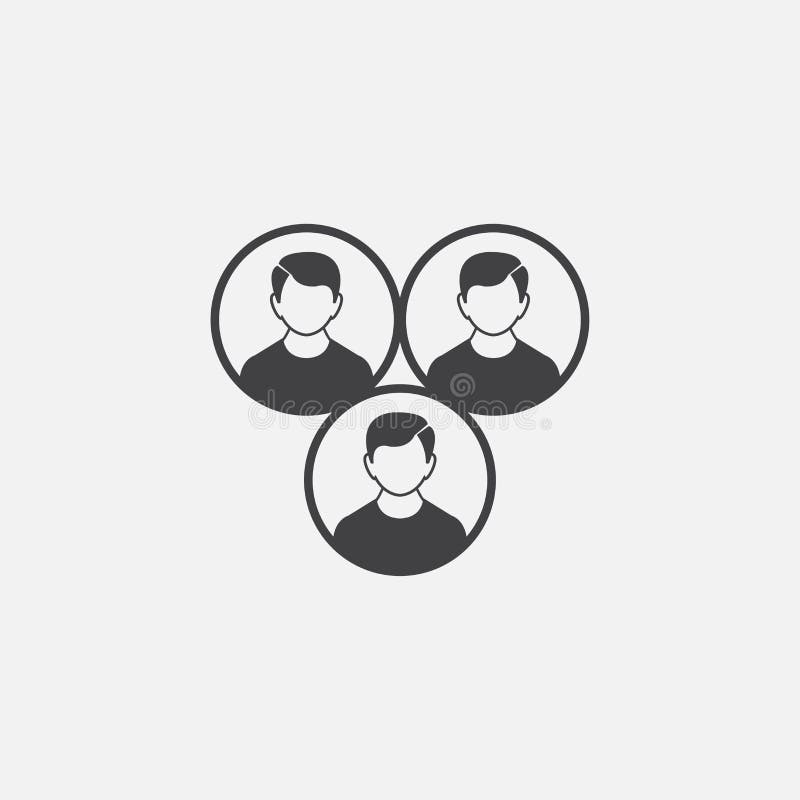 Team Cohesion Glyph Icon. Monochrome Style Design Simple Element. Black ...