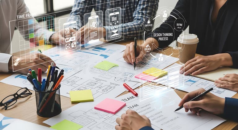 Collaborative Design Thinking: Team Brainstorming App UI UX with ...