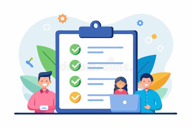 A Team Collaborates on a Customizable Checklist, Enhancing Productivity ...