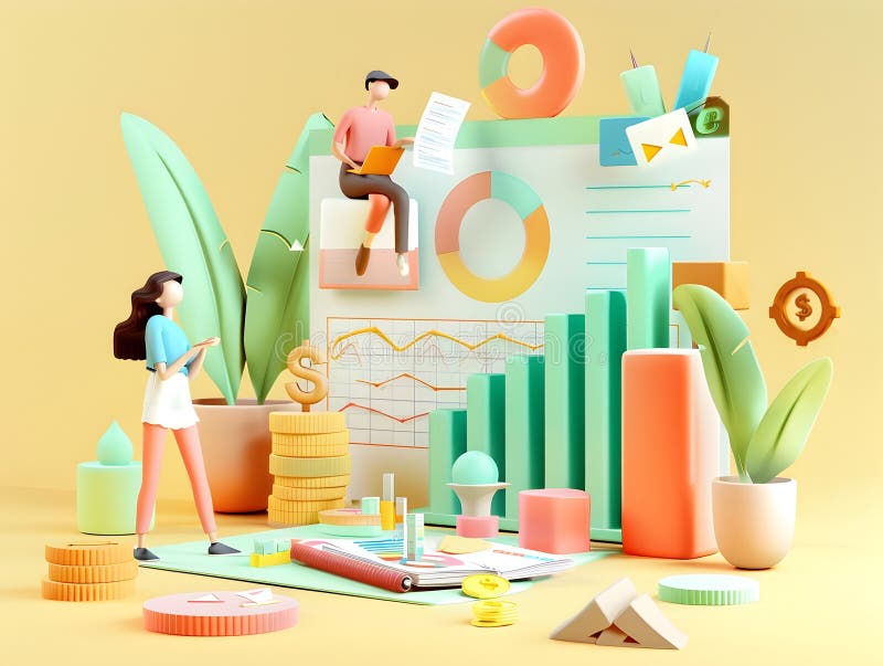 Team Collaborating on Financial Planning and Goal Strategy with Data ...