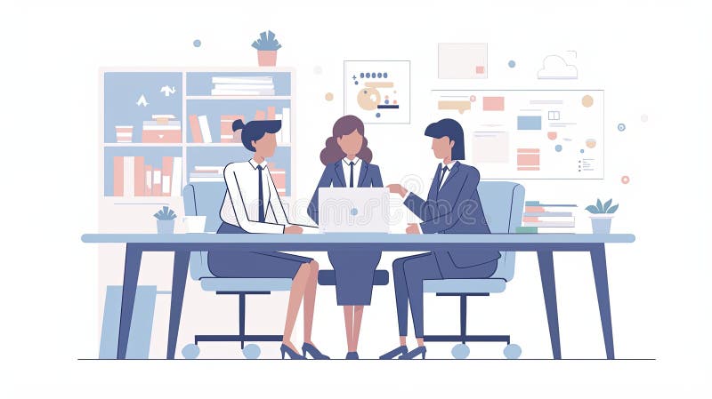 Team Collaborating in a Modern Office Setting with Work Discussions ...