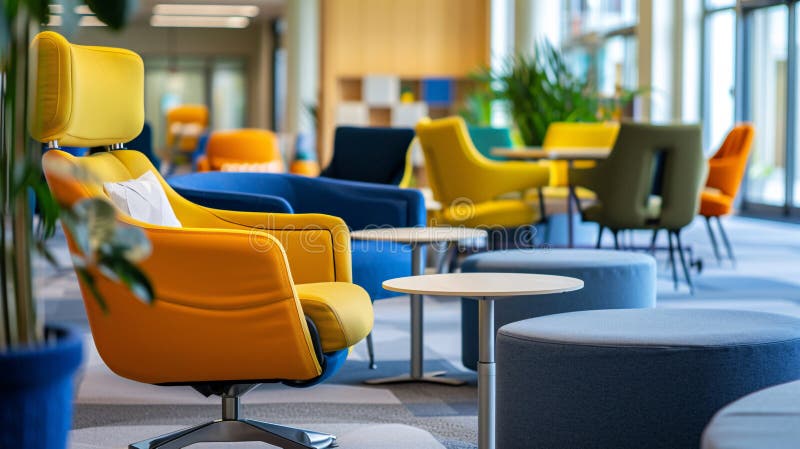 Team Collaboration Area Designed for Inclusivity, with a Close-up on ...