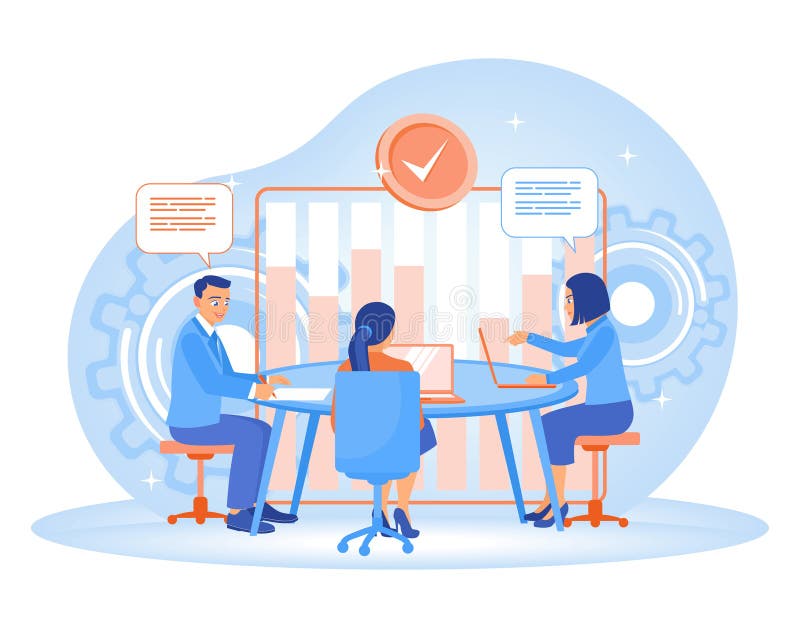 Team Collaboration and Brainstorming in Discussing Business Plans Stock ...