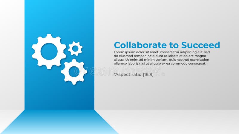 Team Collaboration Business Presentation Background Stock Vector ...