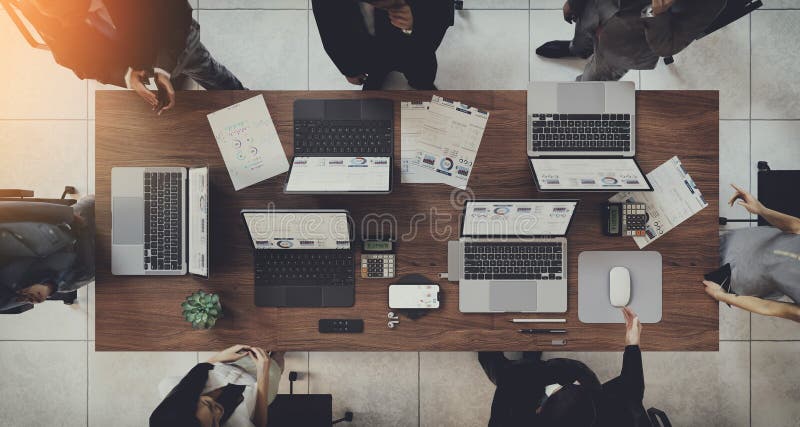 Team Collaboration in Modern Office: a 3D Rendering Illustration Stock ...