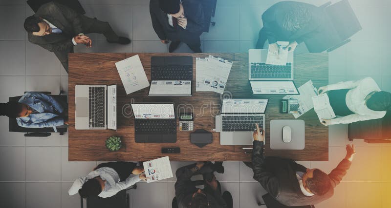 Team Collaboration in Modern Office: a 3D Rendering Illustration Stock ...