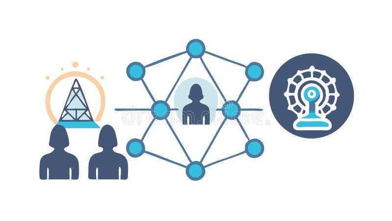 Team Collaboration Network, Group Synergy Vector Graphic, Vector Design ...