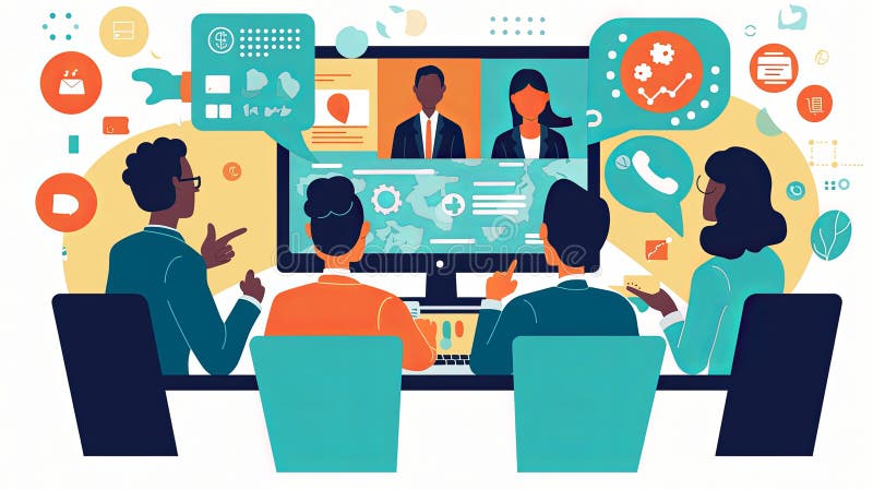 Team Collaboration through Virtual Meeting with Technological Graphics ...