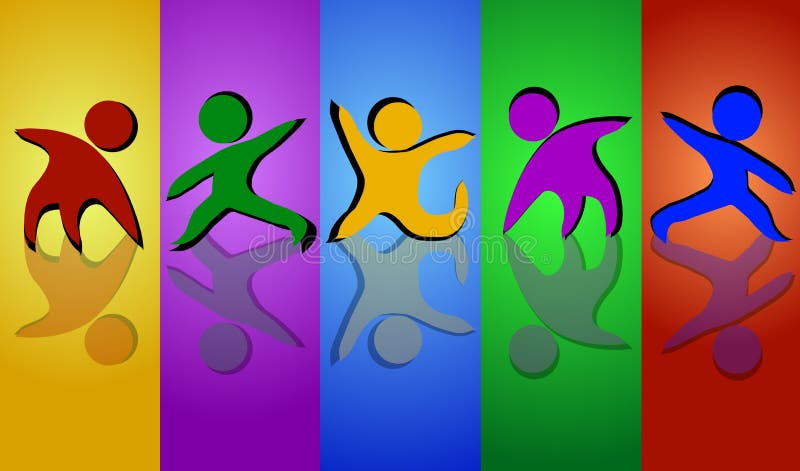 Team Colors stock illustration. Illustration of design - 5206520