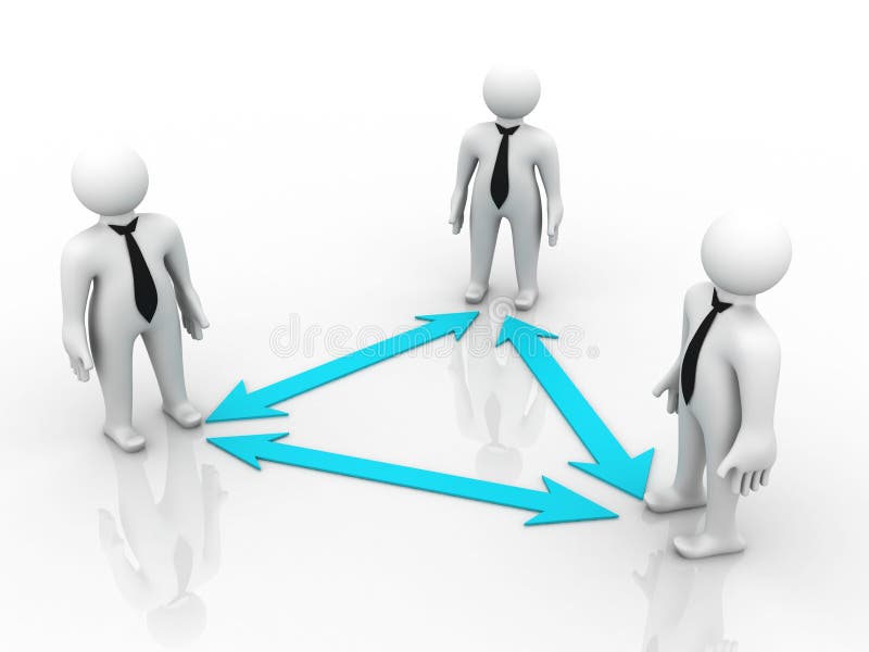 Team Communication stock illustration. Illustration of connection ...