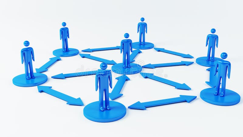 Team Communication ilustração stock. Ilustração de equipe - 45236379