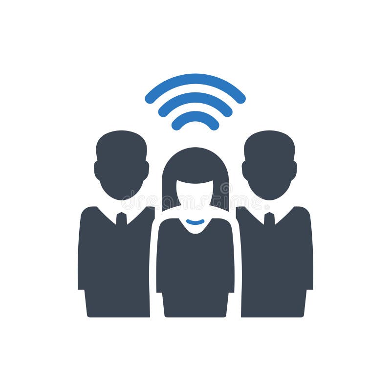 Team communication icon stock vector. Illustration of community - 174770863