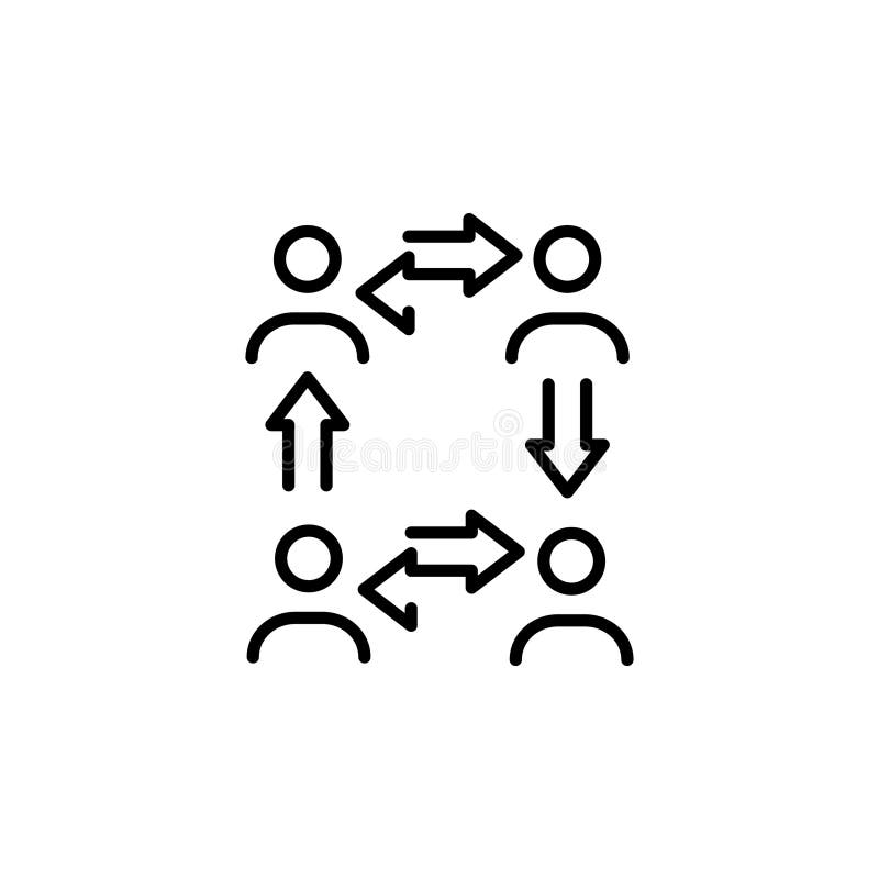 Team communication icon stock vector. Illustration of icon - 337133063