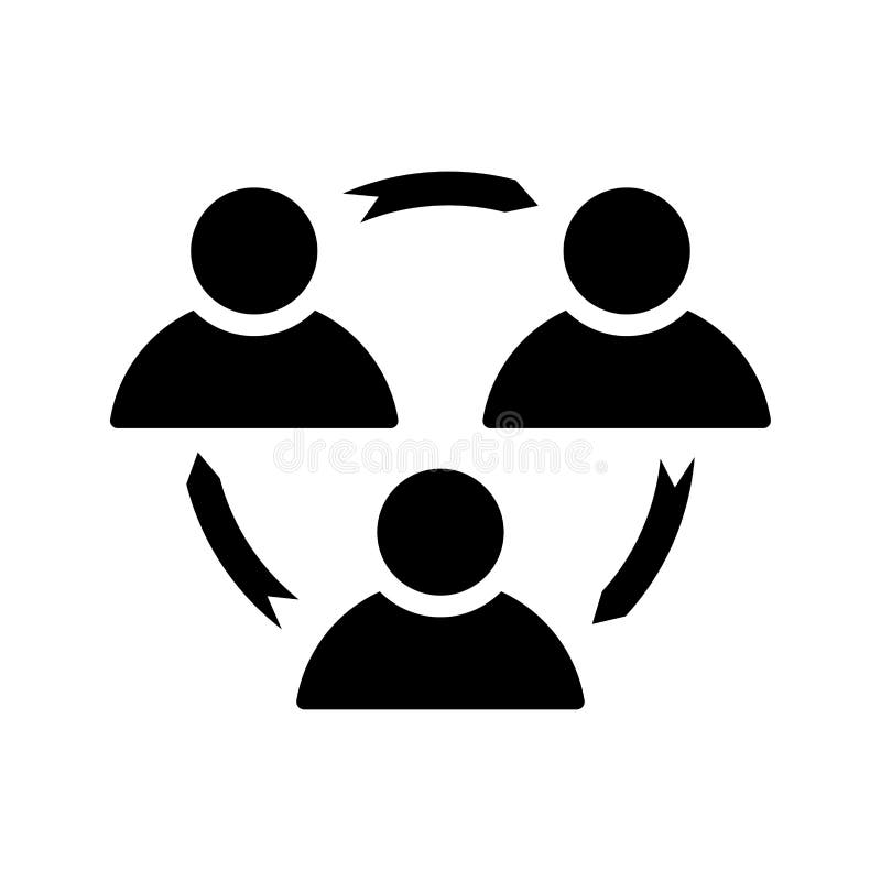 Team communication icon stock illustration. Illustration of design ...