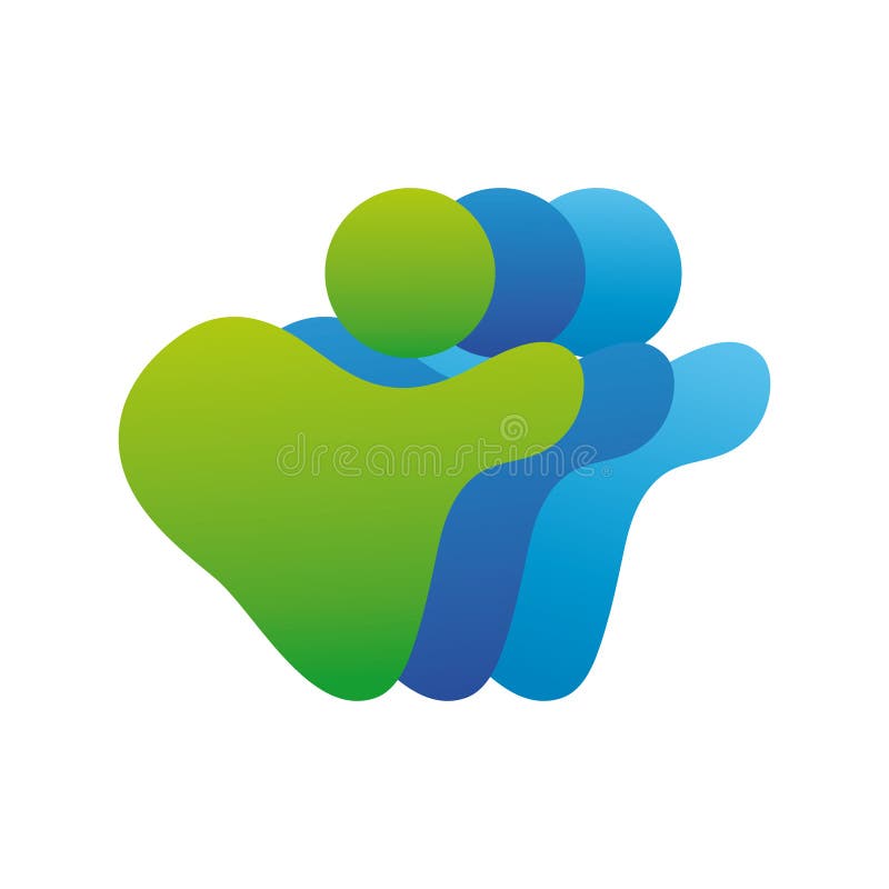 Team Company Logo Colorful Design Icon Stock Vector - Illustration of ...