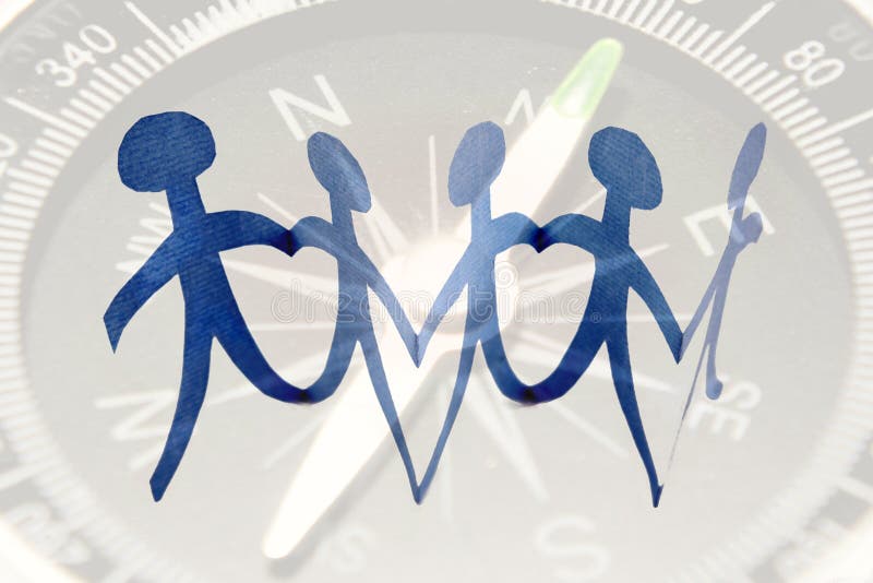 Team and compass. stock photo. Image of business, partnership - 11445020