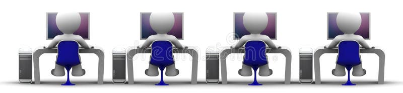 Team Of Computer Experts At Workplace. Picture Image: 19169546