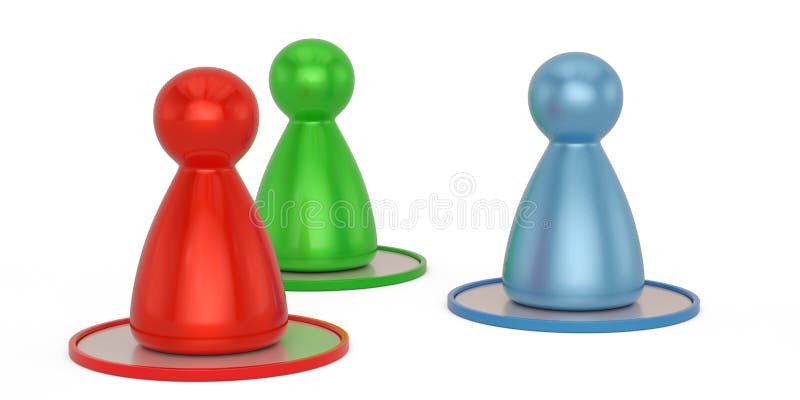 Team Concept, Abstract Character Isolated on White Background, 3D ...