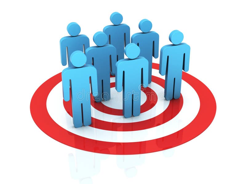 Target manpower stock illustration. Illustration of crowd - 24355141
