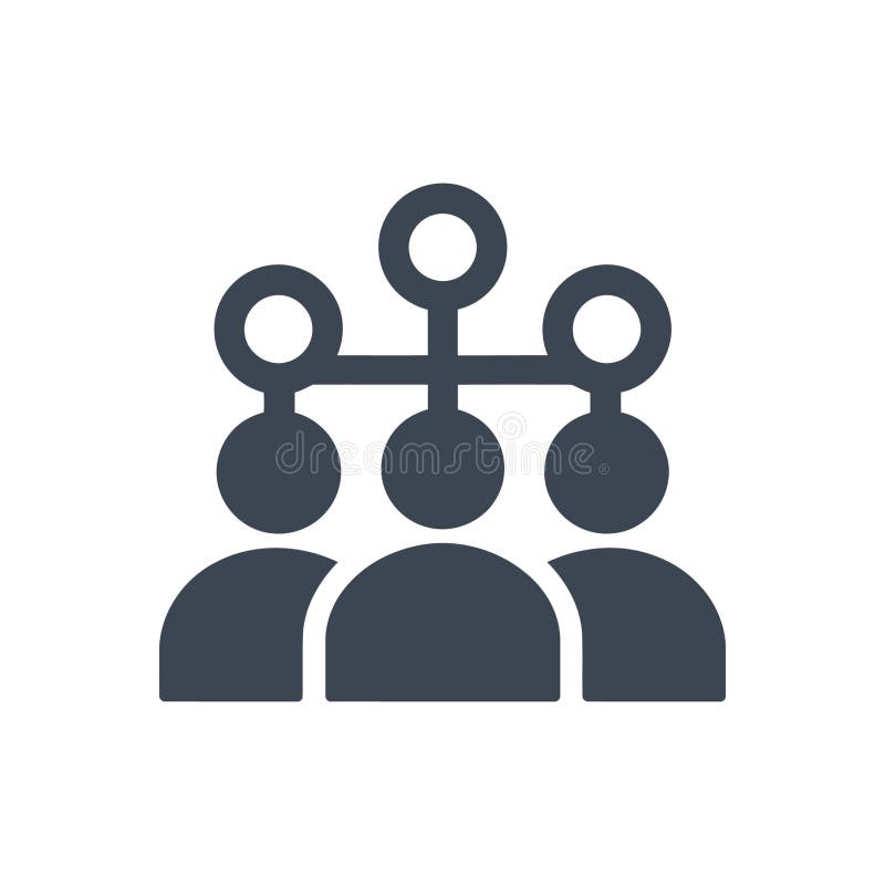 Team Connection Network Icon Stock Vector - Illustration of network ...
