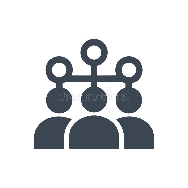 Team Connection Network Icon Stock Vector - Illustration of network ...