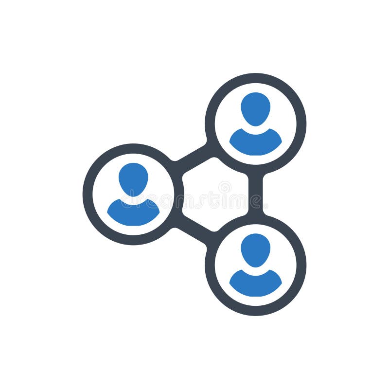 Team Connection Structure Icon Stock Vector - Illustration of team ...