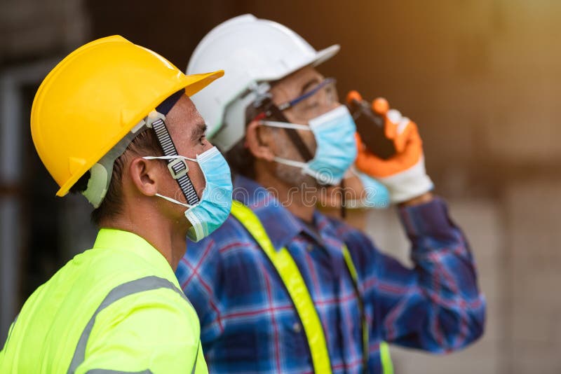 Team Construction Worker Control in the House Structure at Construction ...