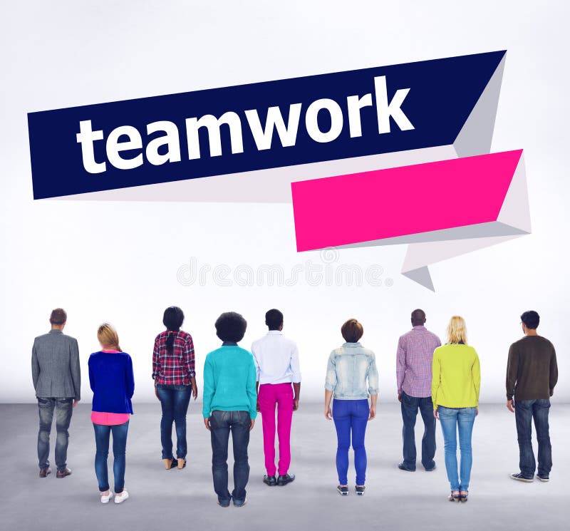 Team Corporate Teamwork Collaboration Assistance Concept Stock Image ...