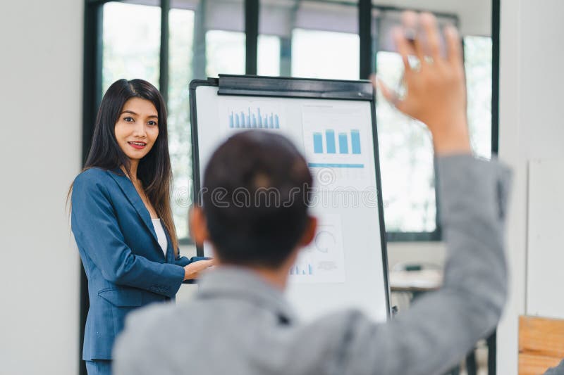 A Team of Coworkers Brainstorming Ideas during a Creative Meeting ...