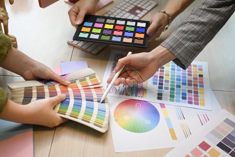 Team of Creative Designer Brainstorming, Discussing Ideas for Design ...