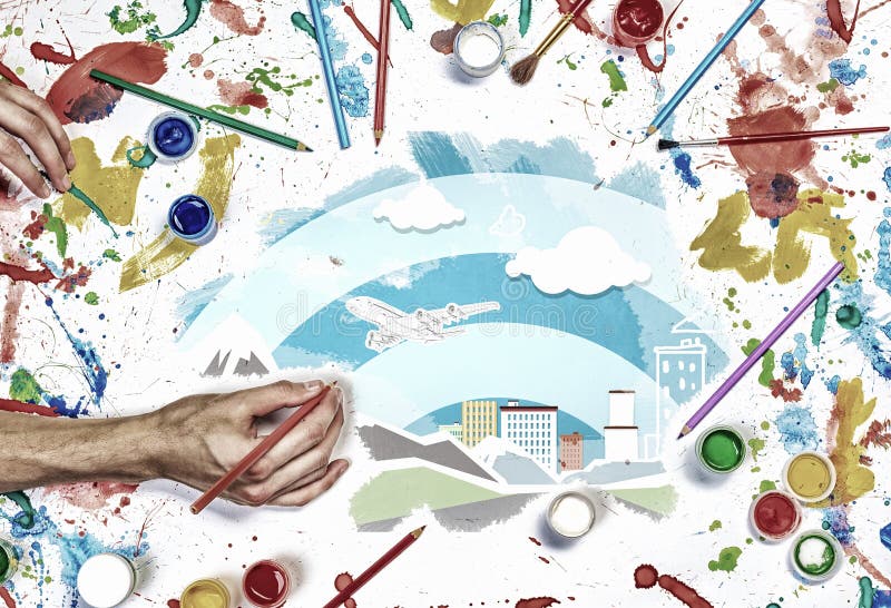 Team creative work stock image. Image of creativity, brainstorming ...