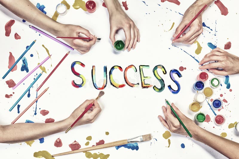 Team creative work stock image. Image of women, paint - 62167477