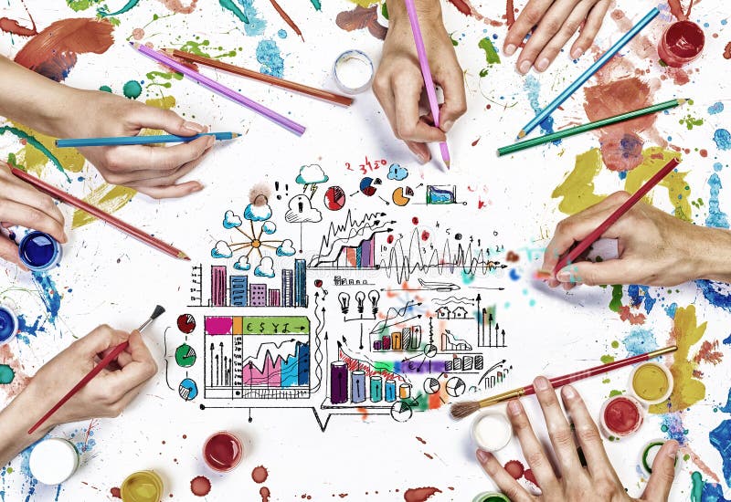 Team creative work stock image. Image of idea, team, teach - 62450665