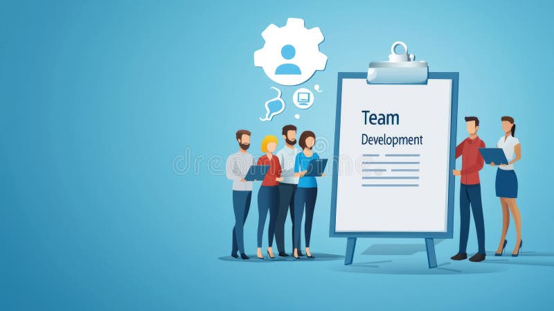 Team Development Strategy and Business Growth Showcasing Their Joint ...