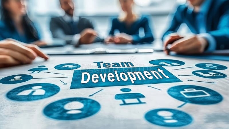 Team Development Strategy and Business Growth Showcasing Their Joint ...