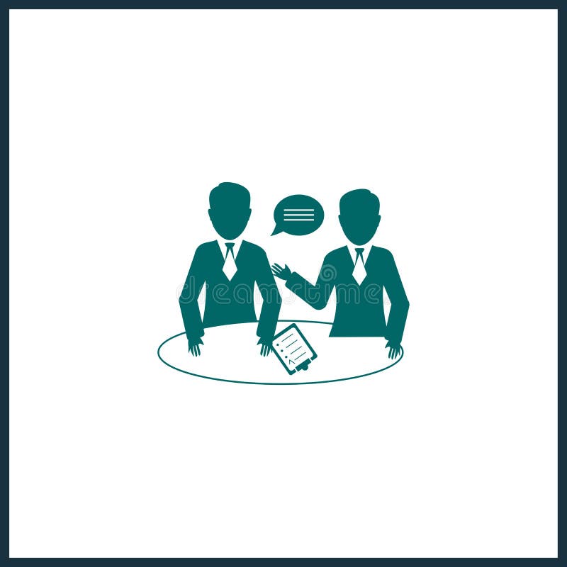 Team Dialogue Isolated Icon. Team Work Design Element Stock ...