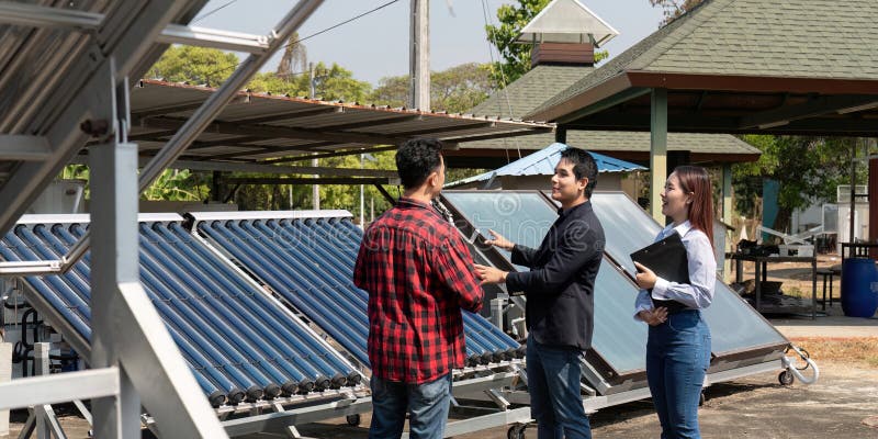 Sustainable Approach and Collaboration. Team Discussing Renewable ...