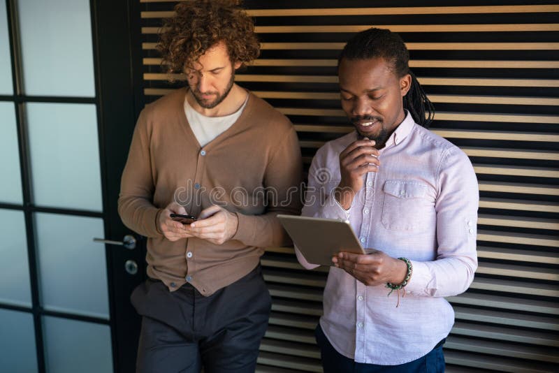 Happy Software Developers Working on Meeting, Programming Advanced Code Artificial Intelligence ...