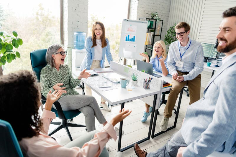 Team of Diverse Professionals Collaborating at Modern Office Workspace ...