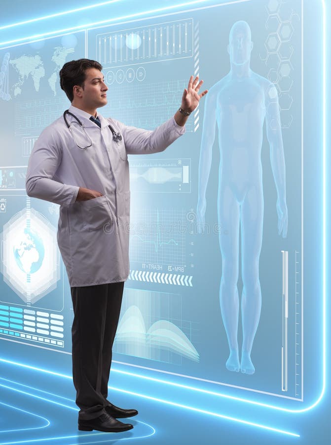 Team of Doctor in Remote Diagnostics Examination Concept Stock Photo ...