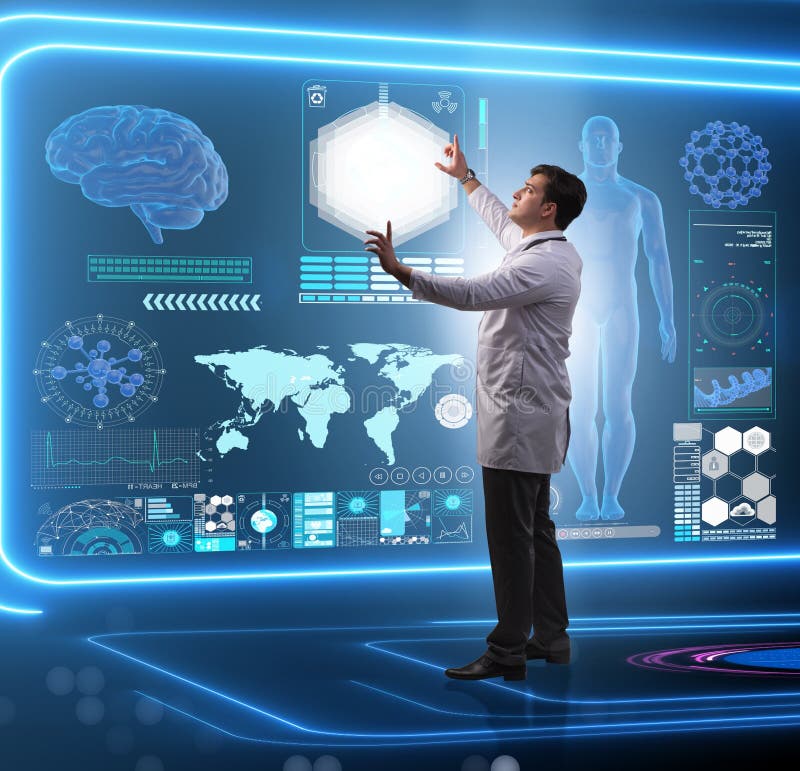 Team of Doctor in Remote Diagnostics Examination Concept Stock ...