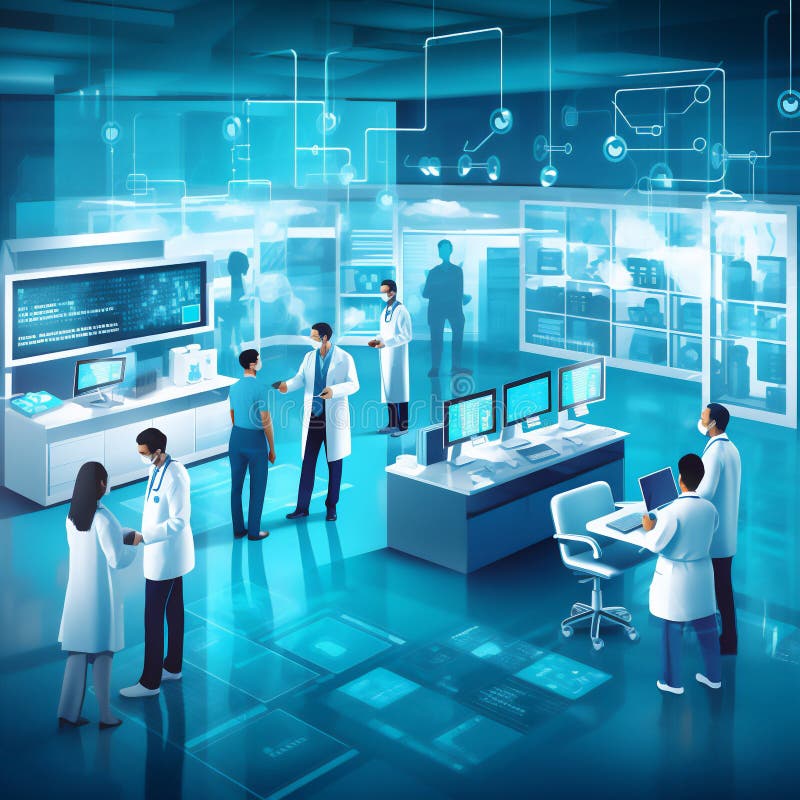 Team of Doctor in Remote Diagnostics Examination Concept Stock Photo ...