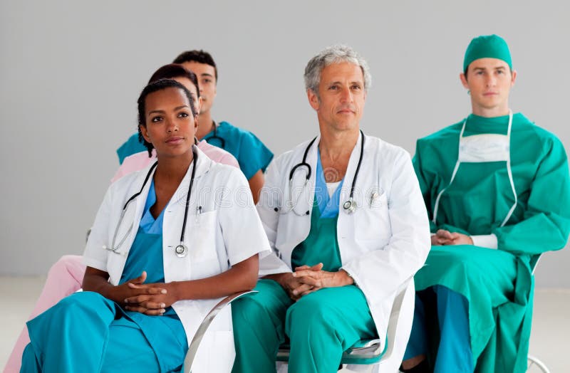Team of Doctors at a Conference Stock Image - Image of doctor, beauty ...