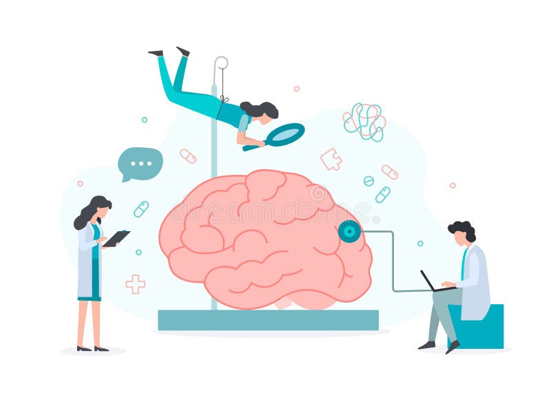 Mental health concept stock vector. Illustration of mind - 126072251