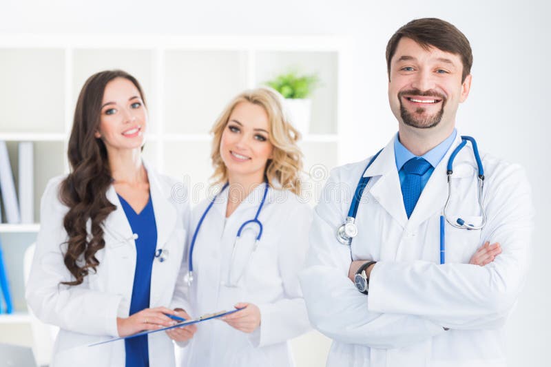 Team of doctors stock photo. Image of nurse, happy, clinic - 103228950