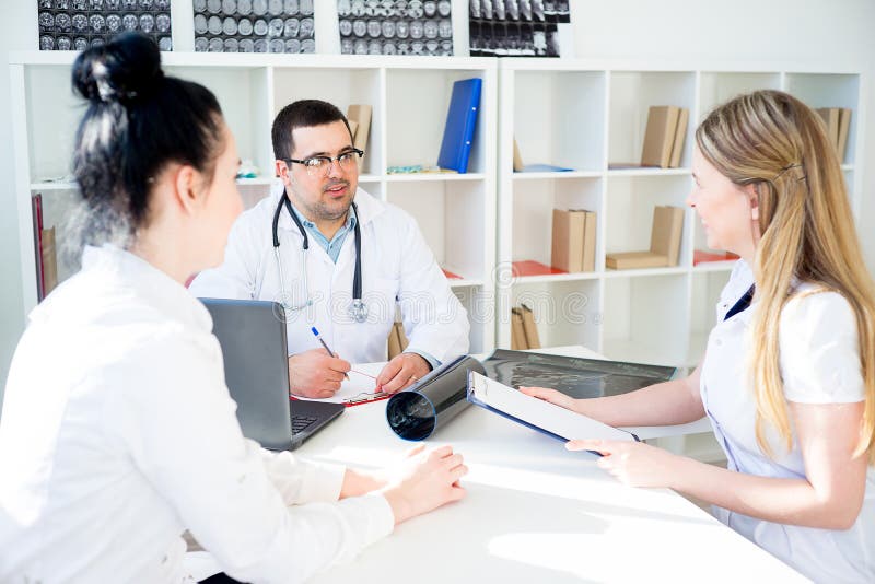 Team of Doctors at Working Place Stock Image - Image of practitioner ...