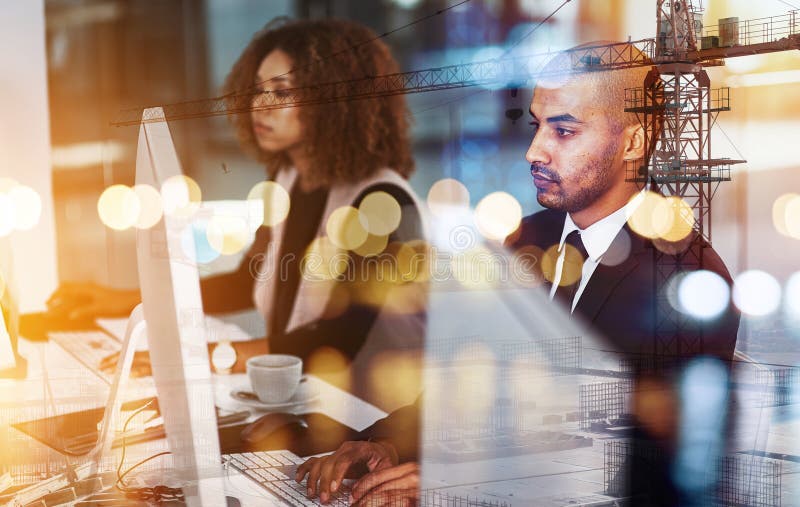 This Team is Doing Big Things Together. Two Young Businesspeople ...