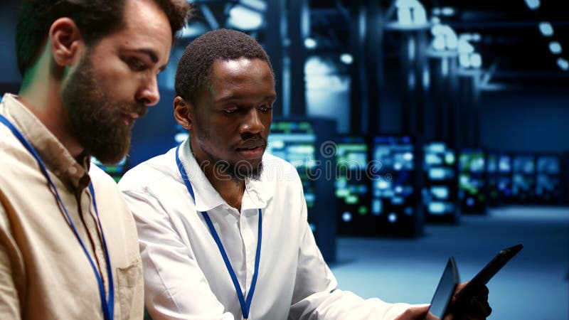 Team Doing Data Center Components Tests Stock Photo - Image of ...