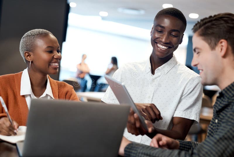 A Team Effort Makes Us More Efficient and Effective. a Group of Young ...